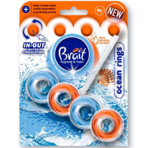 Brait Odorizant Wc Inele Hygiene & Fresh 40G Ocean Rings - casaharnica.ro