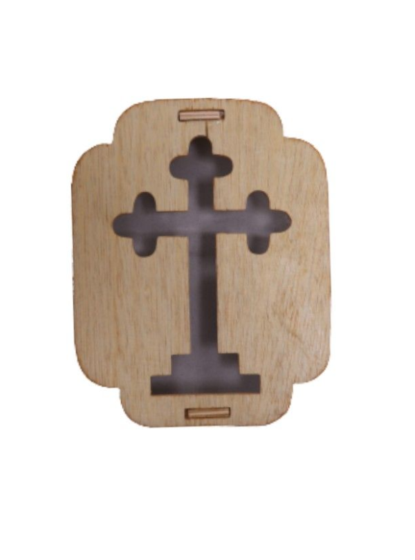 Tipar Pentru Coliva Cruce din lemn traforat TC0 - casaharnica.ro