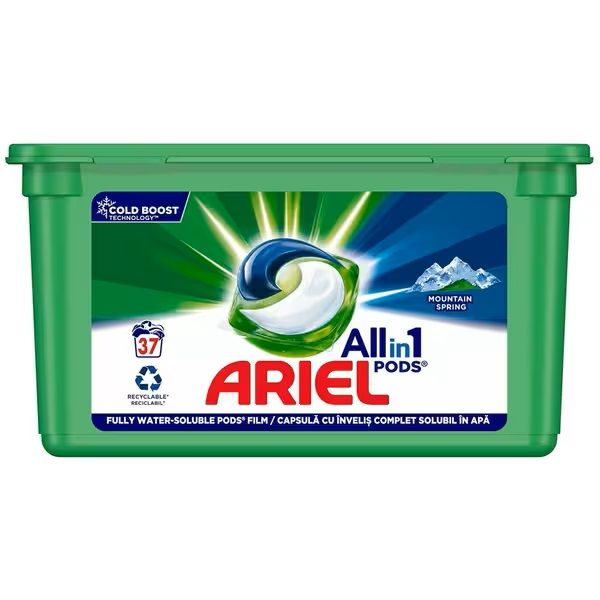 Ariel Detergent Capsule 37Buc/Set Mountain Spring - casaharnica.ro