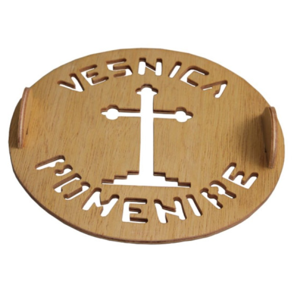 Tipar Pentru Coliva Cruce si Vesnica Pomenire din lemn traforat TC43 ...