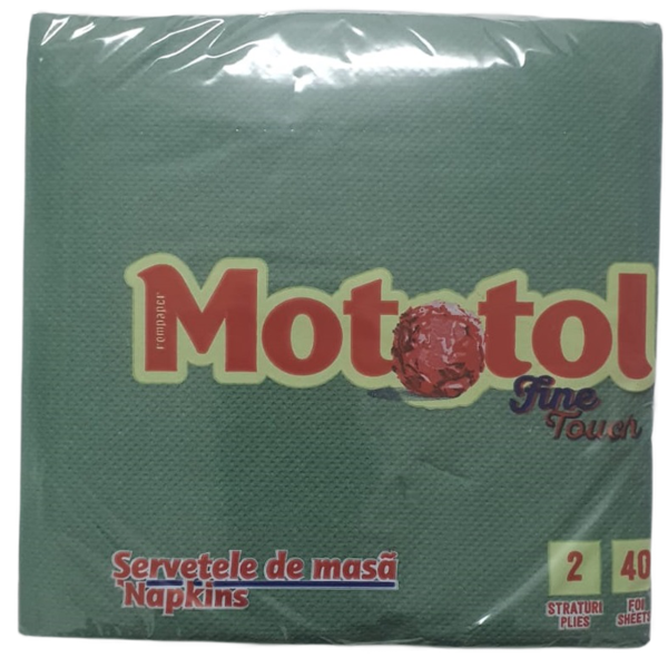 Mototol Servetele Masa 2 straturi 33X33cm 40Buc/Set Verde Intens ...
